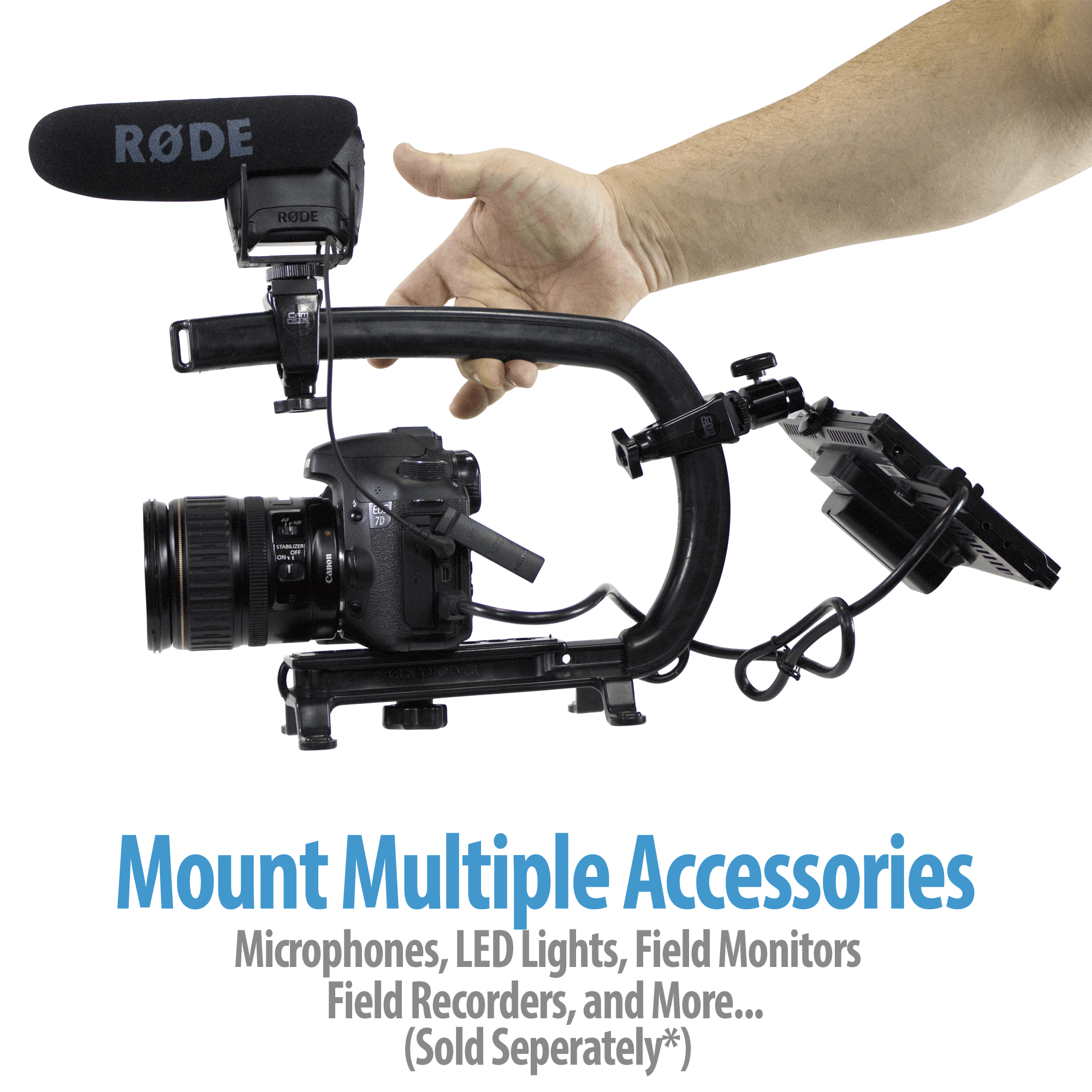 Camera Shoulder Mount / Rig Mirrorless Cameras / DSLR Video Stabilizer ...