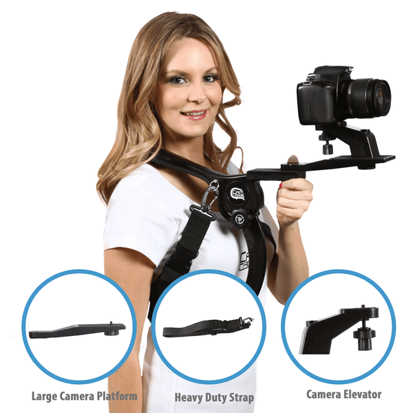 Shoulder Support Rig, Pad for DSLR Mirrorless Camera Smartphone Video ...
